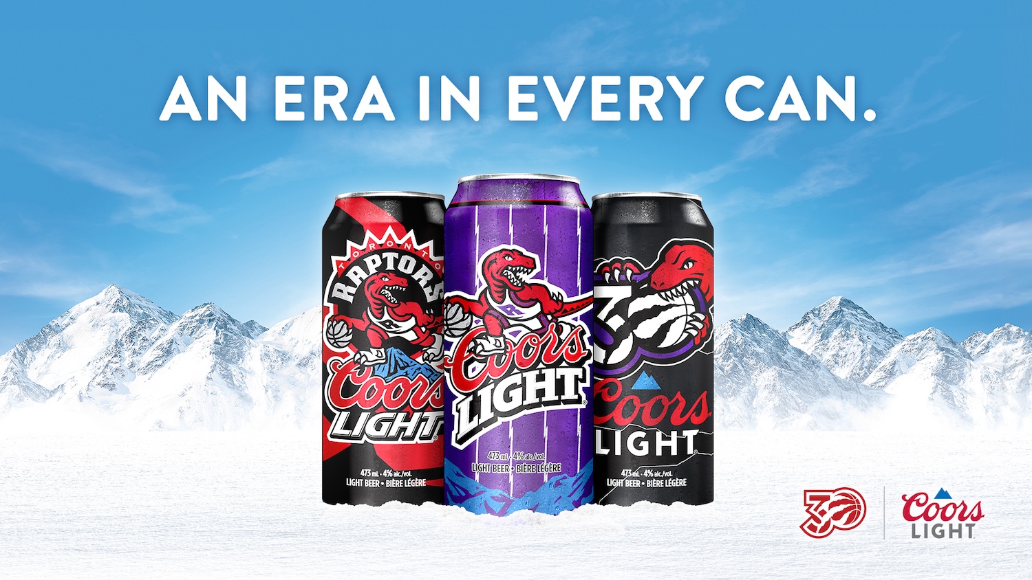 Coors Light celebrates 30 years of Raptors fandom